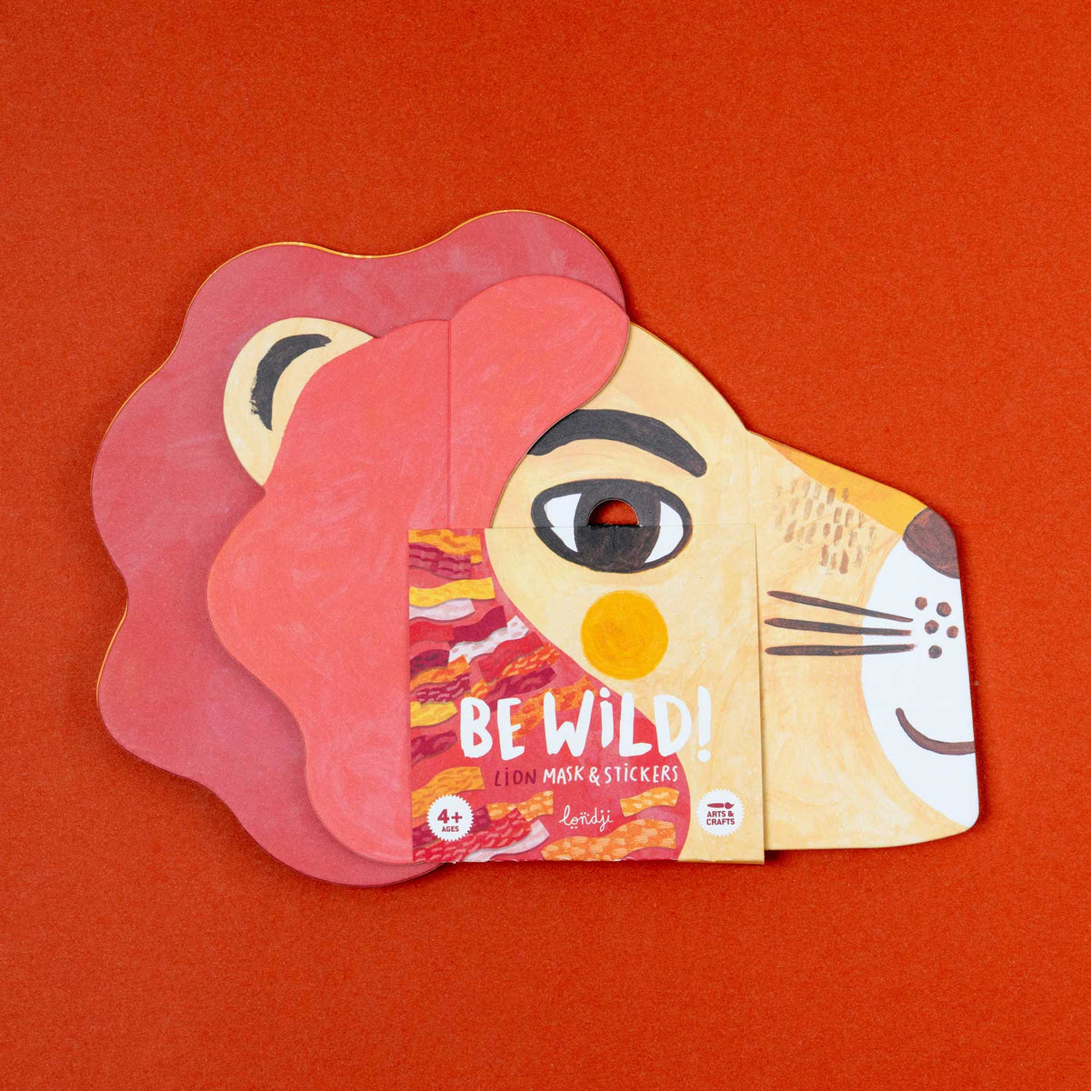 Londji | Be Wild! Lion - Maske & Sticker Löwe | ab 4 Jahren