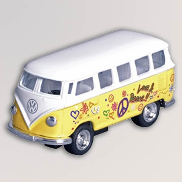 VW Bus mit Rückzugmotor, Microbus von goki (12087)